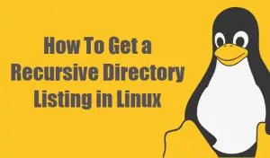 How to Get a Recursive Directory Listing in Linux - OSETC TECH