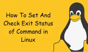 How To Set And Check Exit Status of Command in Linux - OSETC TECH